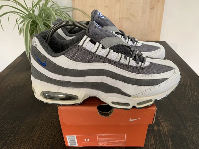 VINTAGE AIR MAX 95 2004-White/Lt Graphite/Sp Royal-Size UK9/US10-Deadstock BNIB £139.99 ...