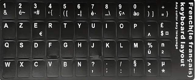 STICKERS DE CONVERSION Clavier QWERTY vers AZERTY EUR 4,99 - PicClick FR