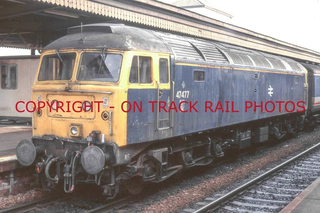 UK RAILWAY PHOTOGRAPH Of Class 47 47477. Rm47-2718 £1.70 - PicClick UK