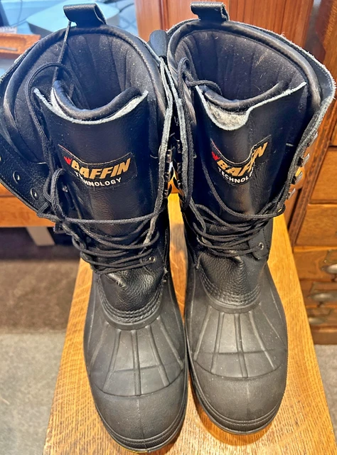 BAFFIN BARROW SAFETY TOE/PLATE Heavy Insulated Work Boots Sz: 10 ...