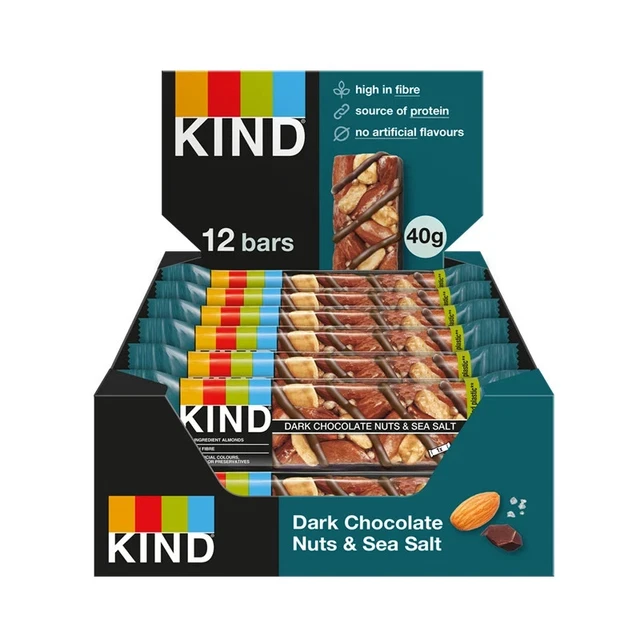 KIND BARS, DARK Chocolate Nuts & Sea Salt, Healthy Snack, Gluten Free ...