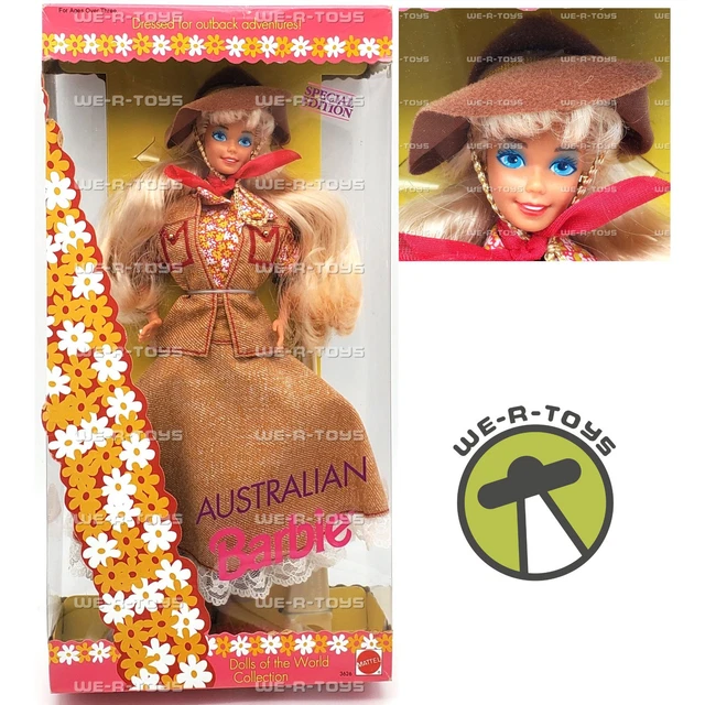 BARBIE DOLLS OF the World Collection Australian Doll 1993 Mattel #3626 ...