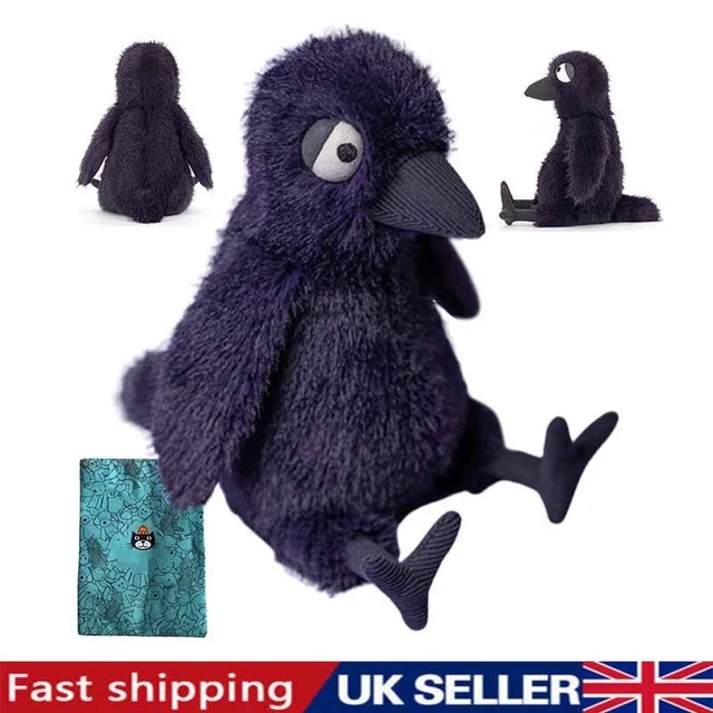 2025 JELLY CAT Hocus Crow Black Raven Stuffed Animal Plush Toys | Best ...