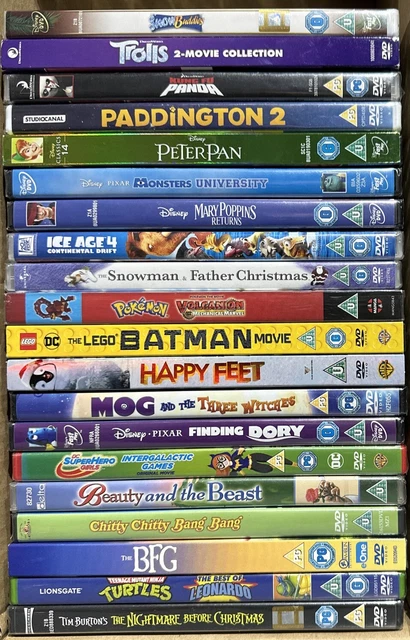 20X CHILDREN'S DVD Bundle, Job Lot NEW SEALED Disney Peter Pan, BFG Etc ... 20X CHILDREN'S DVD Bundle, Job Lot NEW SEALED Disney Peter Pan, BFG Etc ...