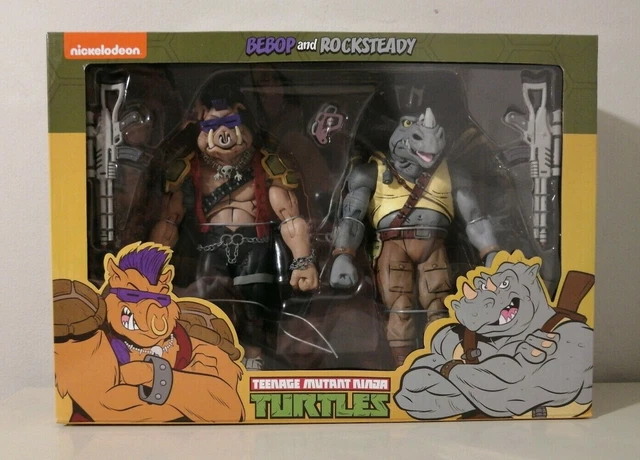 NECA NICKELODEON TMNT BEBOP AND ROCKSTEADY Action Figure 2-Pack Brand ...