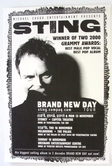 STING ORIGINAL TOUR Poster $55.00 - PicClick AU