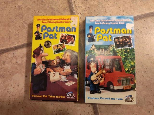 POSTMAN PAT VHS postman Pat takes the bus And Tuba Lot £8.93 - PicClick UK