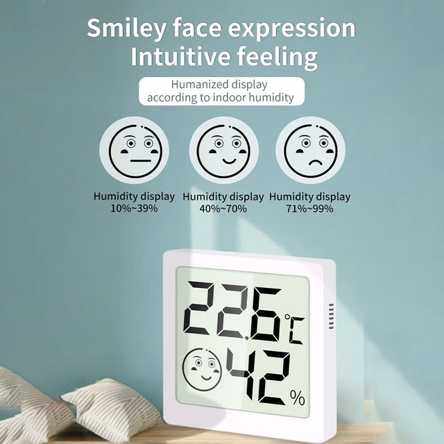 THERMOMÈTRE LCD HYGROMÈTRE facile à lire pour station météo intérieure ext EUR 11,94 - PicClick FR