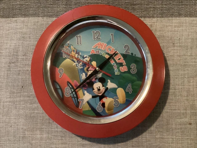 DISNEY MICKEY MOUSE Clubhouse Mickeys Adventures Clock 9.5" £10.64 ...