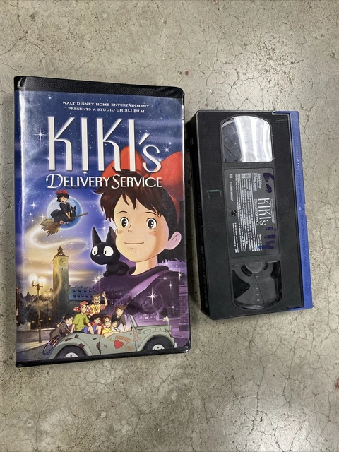 KIKI'S DELIVERY SERVICE Studio Ghibli VHS Disney Black Clamshell ...
