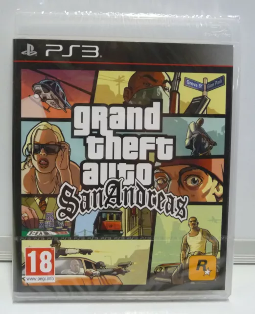GRAND THEFT AUTO San Andreas Gta Ps3 Uk New Factory Sealed Vga Wata ...