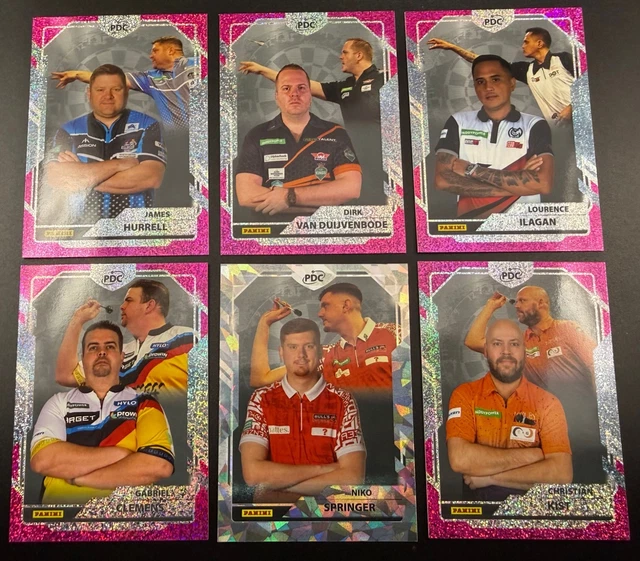 PANINI PDC WORLD Championship 2026 6x Cracked Ice & Pink Sparkle ...