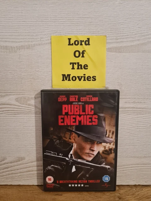 PUBLIC ENEMIES (DVD, 2009) Johnny Depp Christian Bale [John Dillinger ...