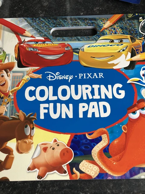 PIXAR * COLOURING Fun Pad (Giant Colour Me Pad Marvel) Book The Cheap £ ...