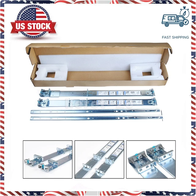 053D7M RACK RAIL Kit New For Server 1U A8 Dell PE R420 R430 R440 R620 ...