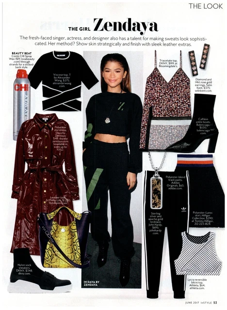 Zendaya Cute Pinup The Girl The Look Style Sleek Clothes Magazine