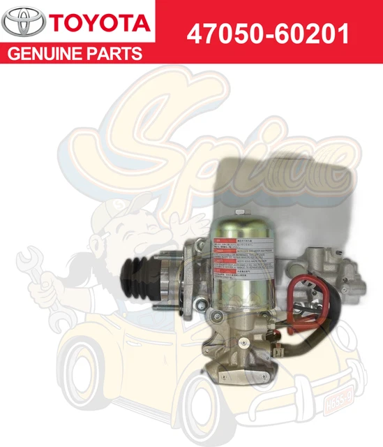 GENUINE TOYOTA 47050-60201 BRAKE BOOSTER ASSY, W/MASTER CYLINDER ...
