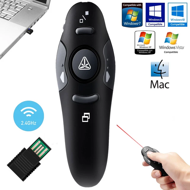 WIRELESS USB PPT Presenter Powerpoint Clicker Presentation Remote ...