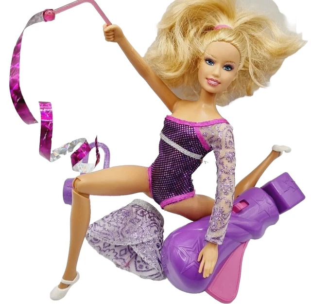 BARBIE DOLL GYMNASTIC Divas Kicks Flicks Freastyle Jumps Twirls ...