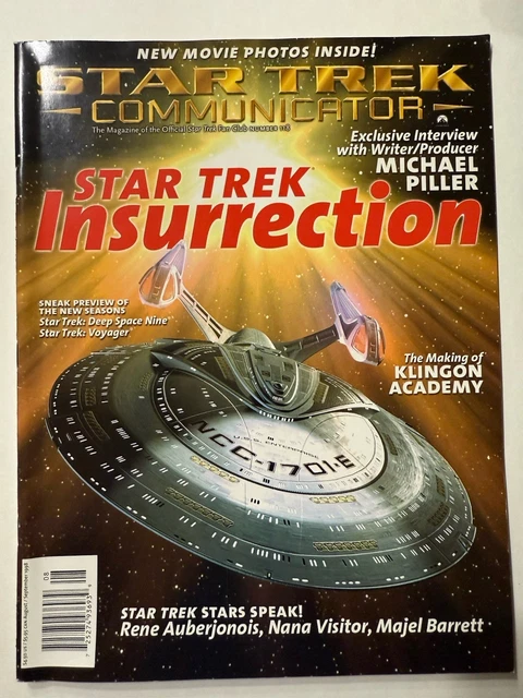 STAR TREK COMMUNICATOR Magazine Issue 118 Aug Sept 1998 Insurrection ...