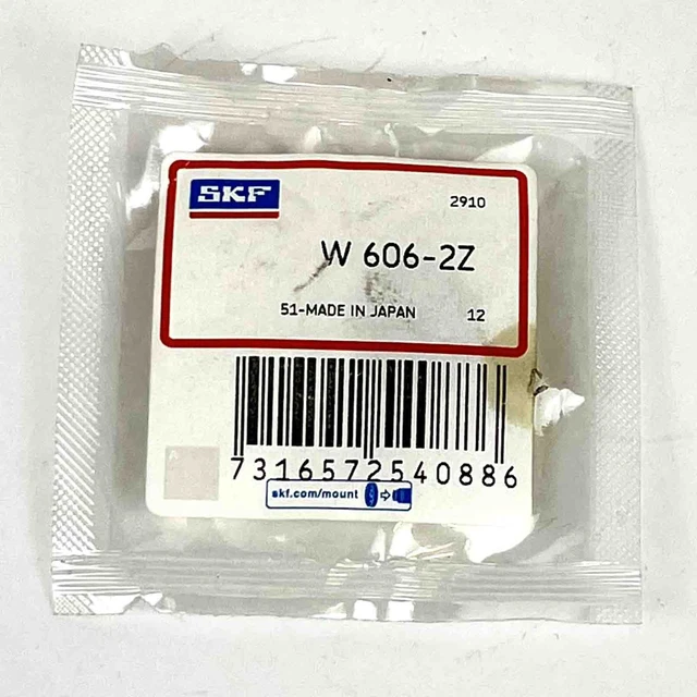 SKF W606-2Z KUGELLAGER, Rillenkugellager 6x17x6mm, unused/ OVP EUR 24,90 - PicClick DE