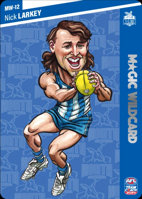2024 AFL TEAMCOACH Magic Wildcard MW-12 Nick Larkey North Melbourne $19 ...