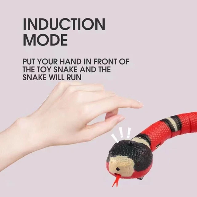 REALISTIC CAT TOYS Snake Interactive Electric Tricky Snake Cat Toys ...
