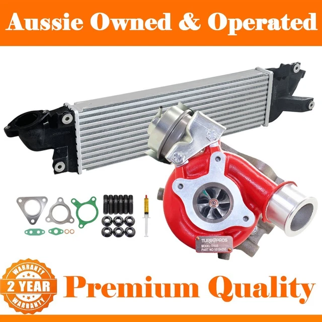 GEN1 HIGH FLOW Turbo+Intercooler For Mitsubishi Triton MQ 4N15 2.4L ...