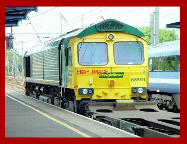 PHOTO CLASS 66 Loco No 66591 £1.65 - PicClick UK