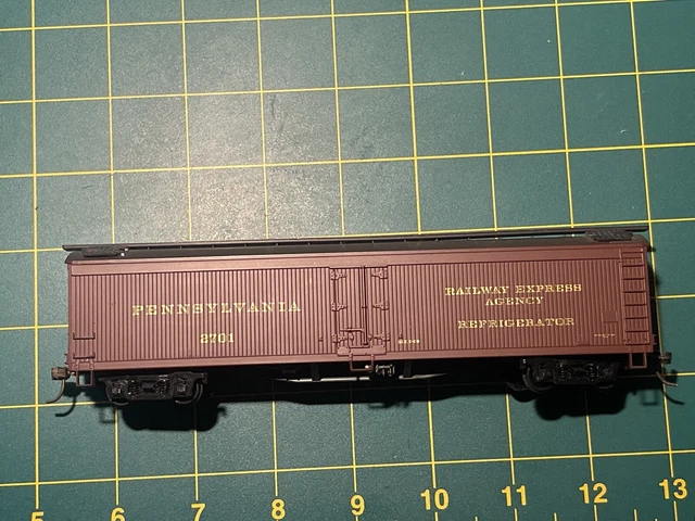 PRR 50’ RAILWAY Express Agency Reefer Pennsylvania 2701 EUR 13,87 ...