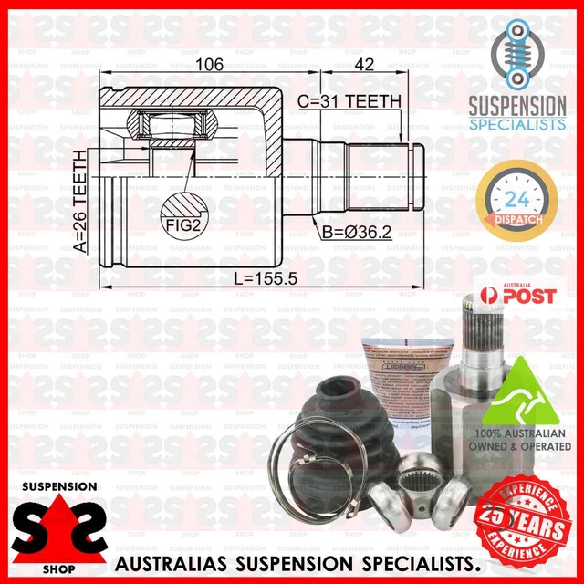 FRONT AXLE LEFT Joint Kit, Drive Shaft Suit VOLVO V70 T6 AWD V70 III (135) EUR 83,64 - PicClick FR