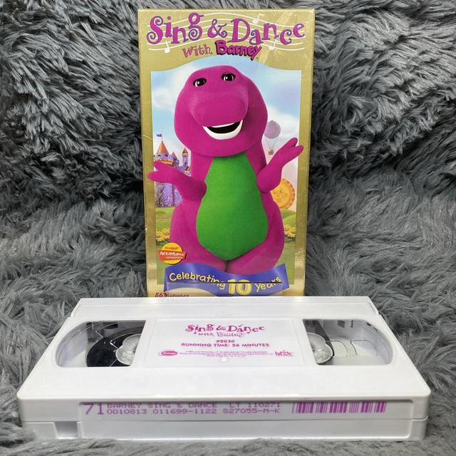 BARNEY SING AND Dance Celebrating 10 Years VHS Tape 1999 Sing Along ...