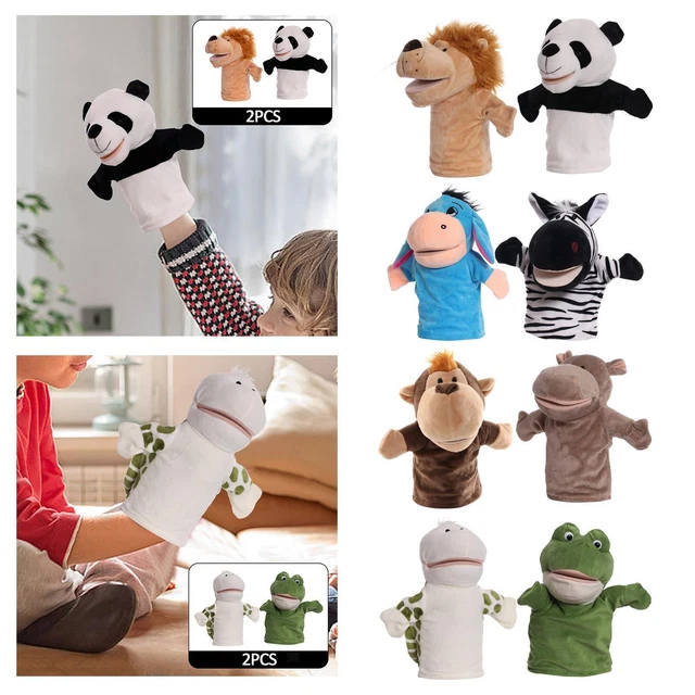 ZOO ANIMAL PLUSH Puppets Kids Puppets Cute Educational Pretend Toys ...