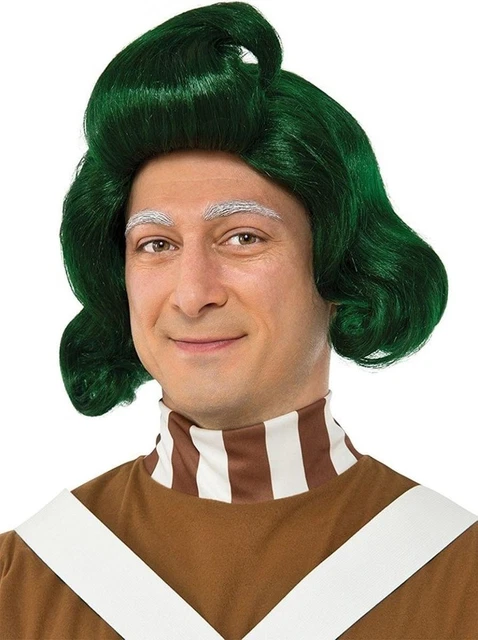 WILLY WONKA & The Chocolate Factory Oompa Loompa Adult Green Wig £16.00 ...