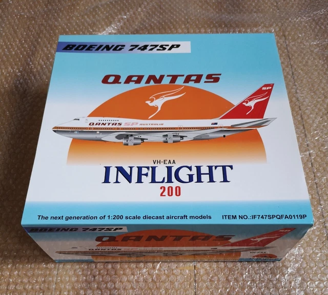 INFLIGHT 200 1:200 Boeing 747SP QANTAS VH-EAA (POLISHED) - RARE BRAND ...