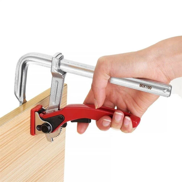 160X80MM TRADE CLAMPS Quick Lever Guide Rail Clamp Ratschen Klemme für ...