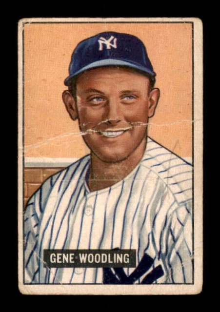 1951 BOWMAN #219 Gene Woodling PAUVRE RC recrue Yankees 555616 EUR 4,61 ...