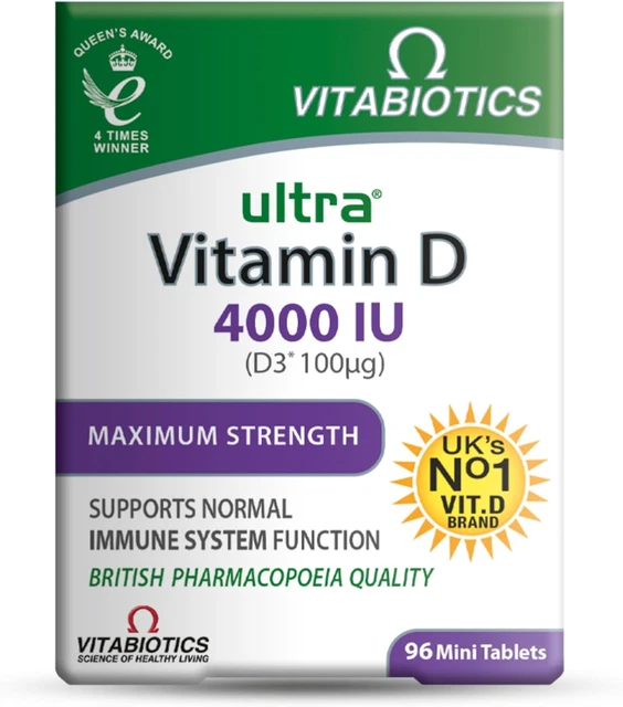 VITAMIN D TABLETS 4000iu Vitabiotics Ultra £14.06 - PicClick UK