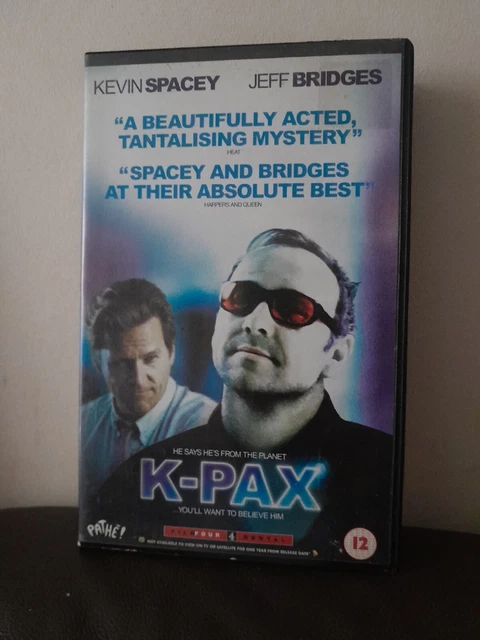 K-PAX (VHS, 2004) Ex Rental Film Four Kevin Spacey Jeff Bridges Sci-Fi ...