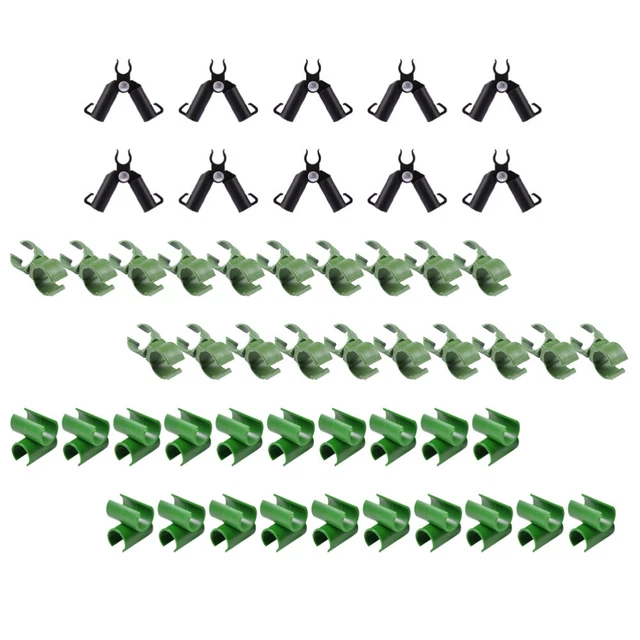 CONNECTING PIPE BUCKLE Plastic Garden Connector Clips Trellis EUR 15,45 ...