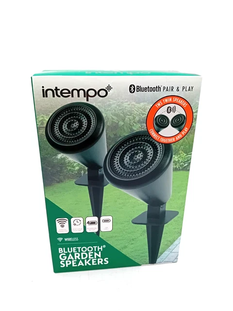 GARDEN SPEAKERS INTEMPO Bluetooth Garden Speakers Wireless New boxed £ ...