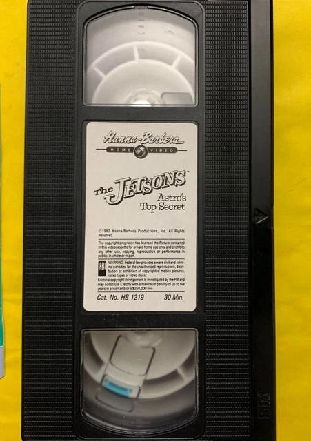 THE JETSONS ASTRO'S Top Secret VHS Episode Hanna Barbera Cartoon Non ...