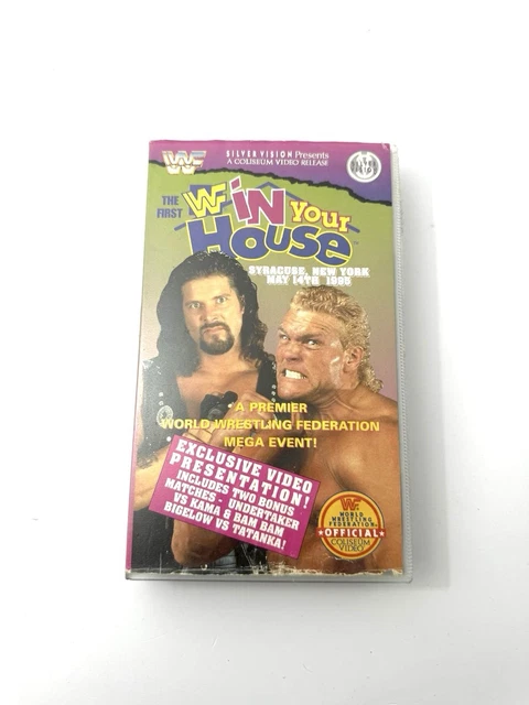 WWE WWF IN Your House 1 Vhs Wrestling Video Tape Vintage New Generation ...