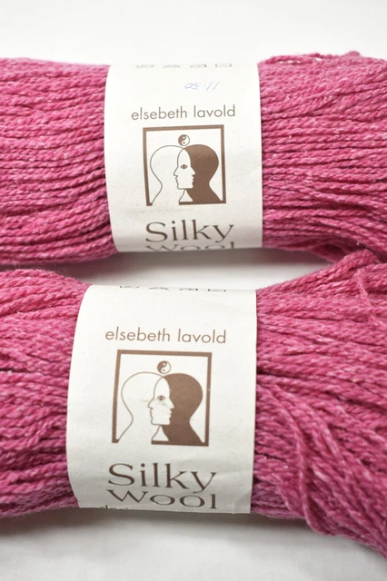 🧶2 ELSEBETH LAVOLD Silky Wool Rose Madder Color #140 Wool/Silk 50gx2 Italy NEW $22.99 - PicClick CA
