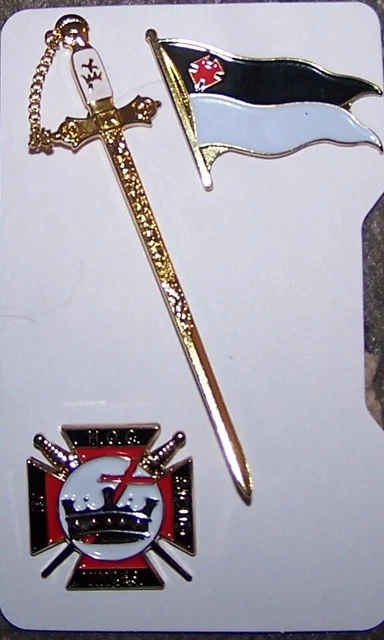 MEDIEVAL MASONIC KNIGHT Templar Uniform Preceptor Award Jewel Star ...