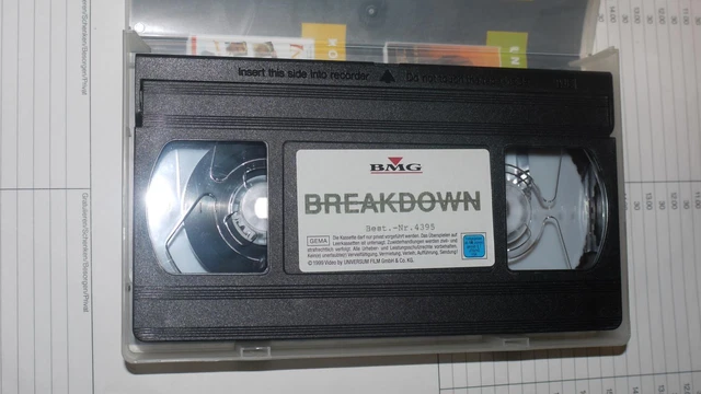 KURT RUSSEL BREAKDOWN VHS VIDEO Kassette EUR 1,00 - PicClick FR