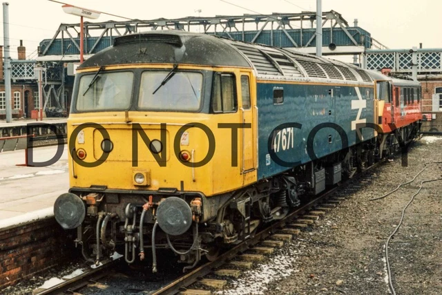 UK DIESEL TRAIN Railway Photograph Of Class 47 47671 Loco. (Rm47-1921 ...