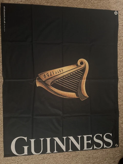 GUINNESS FLAG - 100cm x 80cm. - Brand NEW - Stout Lovers Six Nations ...
