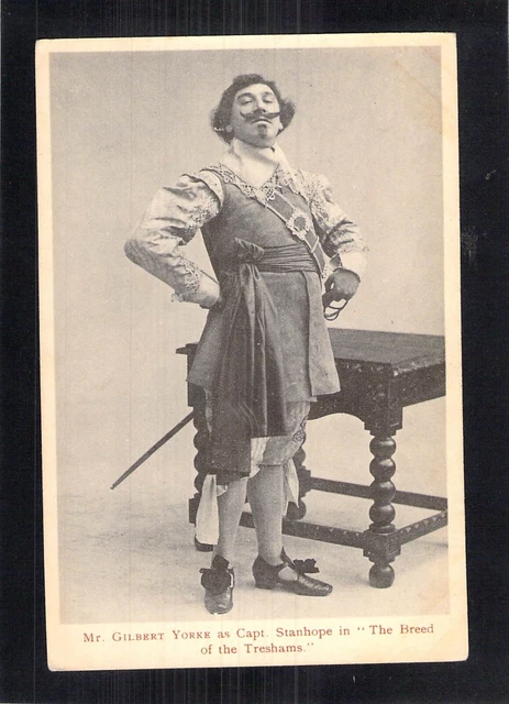 E3286 PEOPLE GILBERT Yorke as Capt Stanhope Actor Stereoscopic vintage ...
