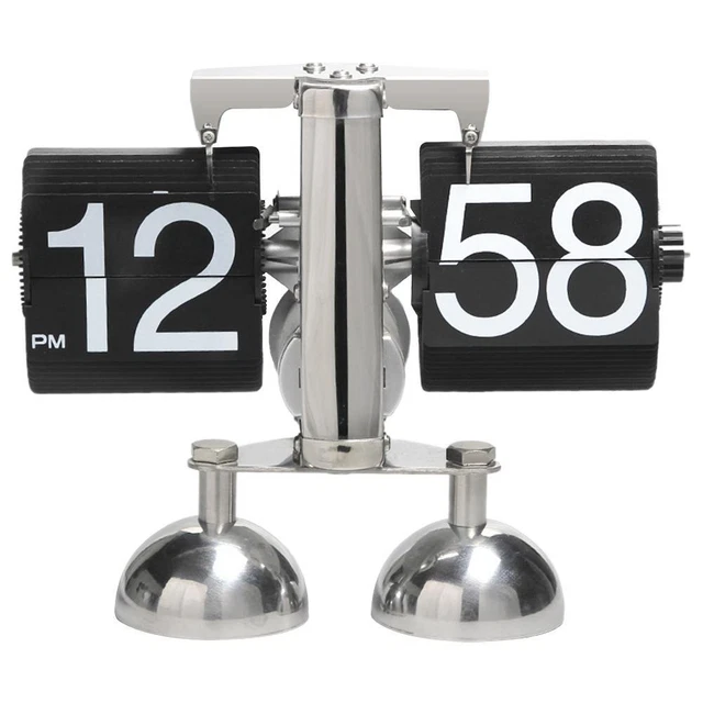 RETRO FLIP DOWN Clock Automatic Digital Clock Auto Pager Turning Clock ...